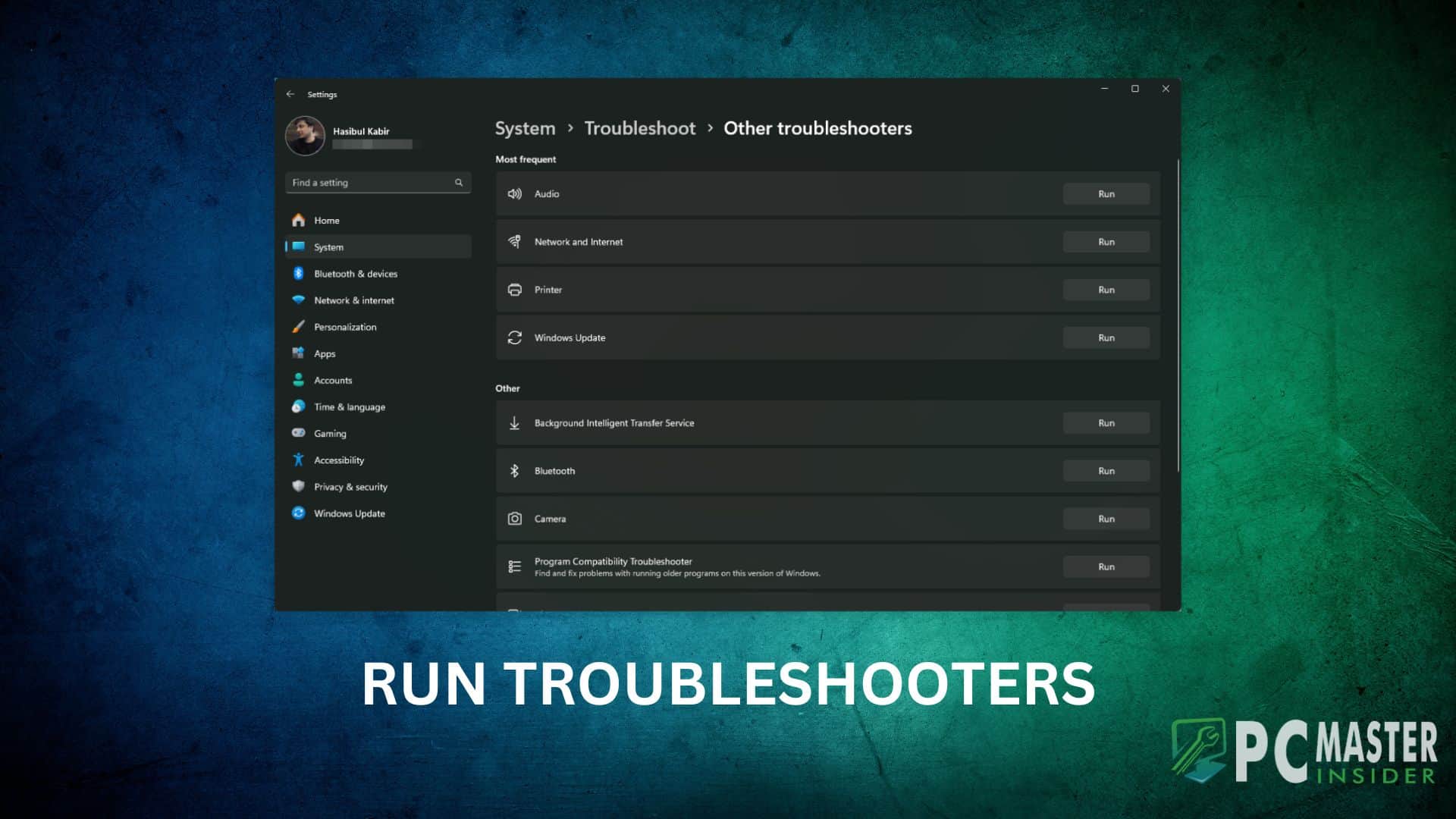 How To Run Troubleshooter On Windows 11 - Easy Guide