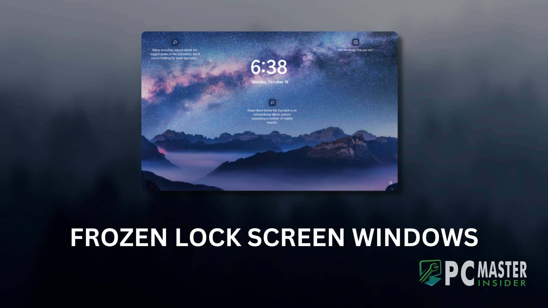 Frozen Lock Screen Windows 11: How to fix